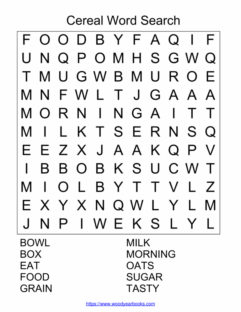 Free Printable Word Search Puzzles For Seniors – Woodyear Books
